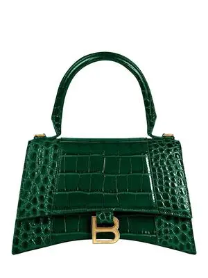 Balenciaga Small Hourglass Top Handle Bag - Green