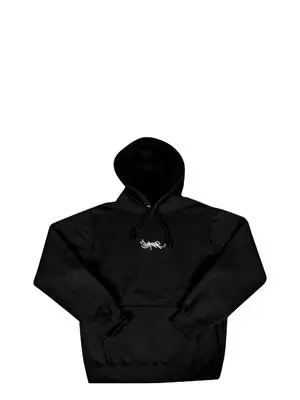 Supreme Tag Logo Hooded Sweatshirt - Black