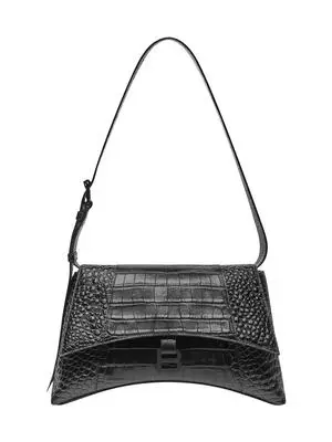 Balenciaga Medium Downtown Shoulder Bag - Black