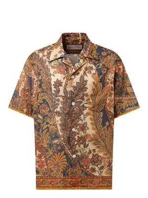 Valentino Garavani Paisley Linen Shirt - Beige