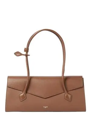 Alaïa Le Teckel Leather Tote Bag - Brown