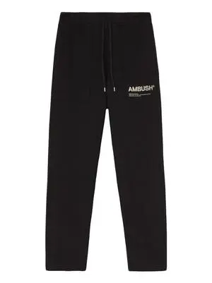 AMBUSH Logoprint Track Pants - Black