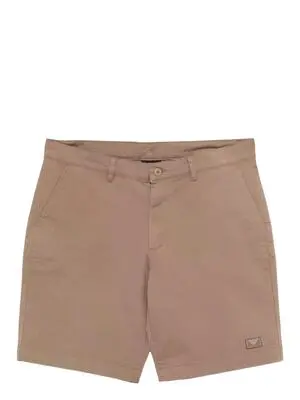 Emporio Armani Logo-patch Shorts - Brown