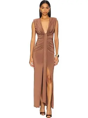 NOOKIE Giselle Maxi Dress - Cocoa