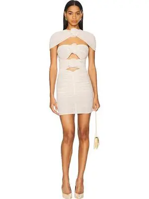Marianna Senchina Wild Orchid Mini Dress - Ivory
