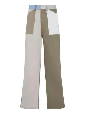 Givenchy Colour-block Wide-leg Trousers - Neutrals
