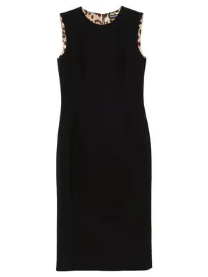 Dolce & Gabbana Dna Sleeveless Midi Dress - Black