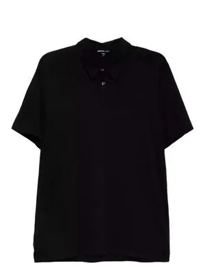 JAMES PERSE Brushed Lotus Polo Shirt - Black