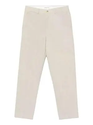 CARTER YOUNG Slub-texture Trousers - Neutrals