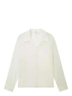 Séfr Sheer Button-up Shirt - White