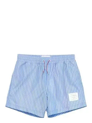 Thom Browne Pinstriped Swim Shorts - Blue