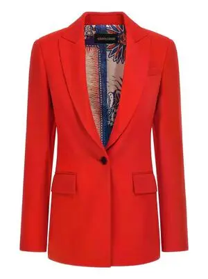 Roberto Cavalli Peak-lapel Blazer - Red