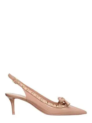 Valentino Garavani 60mm Rockstud Bow Slingback Pumps - Pink