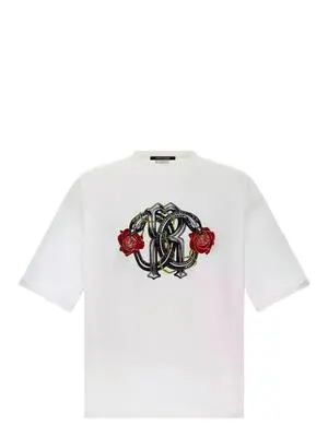 ROBERTO CAVALLI Rc Monogram-print T-shirt