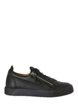 GIUSEPPE ZANOTTI Frankie Double-zip Low-top Sneakers - Black