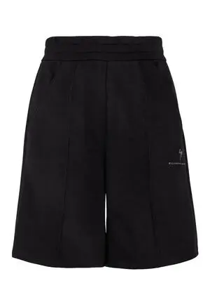 GIUSEPPE ZANOTTI Cotton Track Shorts - Black
