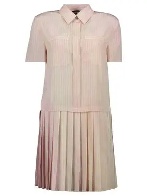 Versace Silk Shirt Dress - Pink