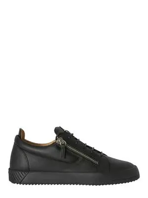 GIUSEPPE ZANOTTI Frankie Double-zip Low-top Sneakers - Black