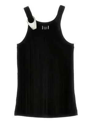 Pinko Logo-plaque Tank Top - Black