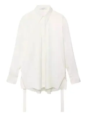 Another Tomorrow Button-detail Shirt - White