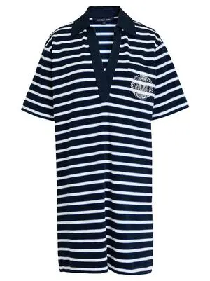 Veronica Beard Terrence Striped Mini Dress - Navy