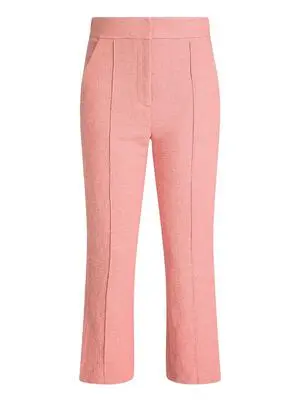 Veronica Beard Tani Cotton-blend Crepe Kick-flare Pants - Peach