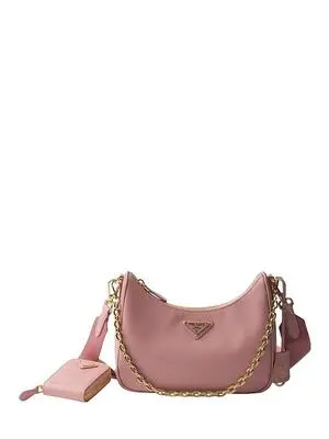 Prada Re-edition 2005 Saffiano Leather Shoulder Bag - Pink