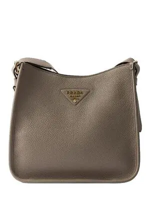 Prada Medium Leather Bag - Grey