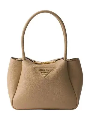 Prada Small Leather Handheld Bag - Neutral