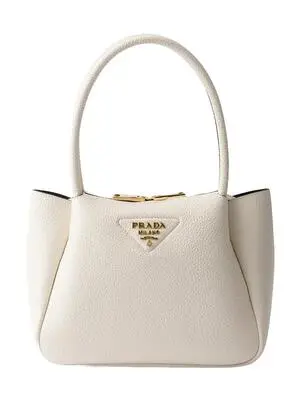 Prada Small Leather Handheld Bag - White