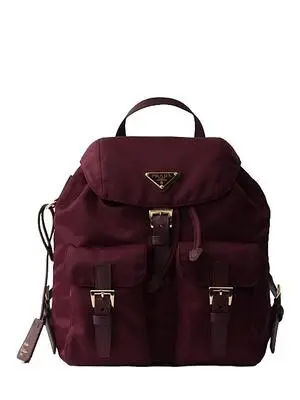 Prada Small Re-Nylon Backpack Burgundy