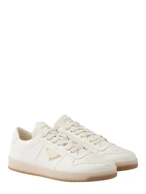Prada Downtown Nappa Leather Sneakers - Neutral
