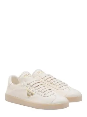 Prada Leather Sneakers Neutral