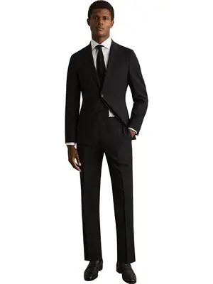 REISS Promise Tailored-fit Suit Trousers - Black