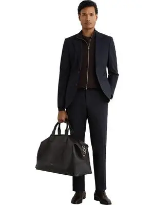 REISS Promise Tailored-fit Suit Trousers - Navy