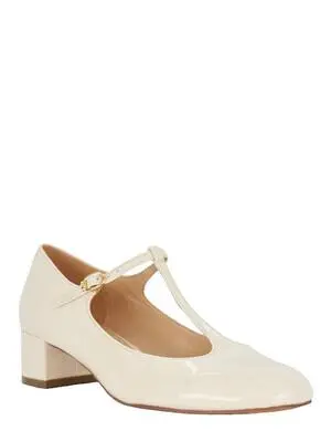 Dune London Believable T-strap Pumps - Ecru