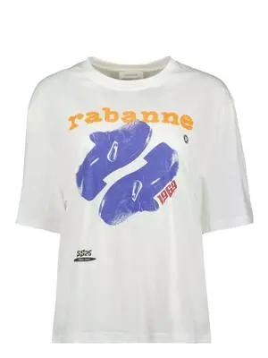 Rabanne Graphic-print T-shirt - White