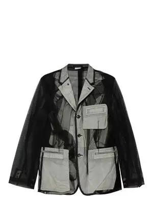 Comme Des Garçons Tulle Blazer - Black