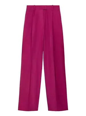 Another Tomorrow Pressed-crease Trousers - Pink