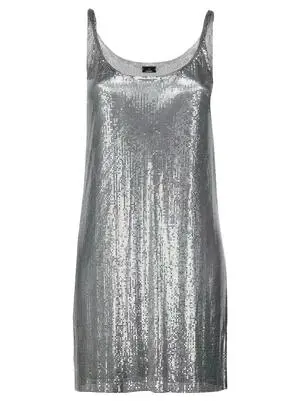 Rabanne Mesh Mini Dress - Silver