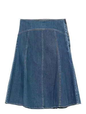 Polo Ralph Lauren Denim Midi Skirt - Blue