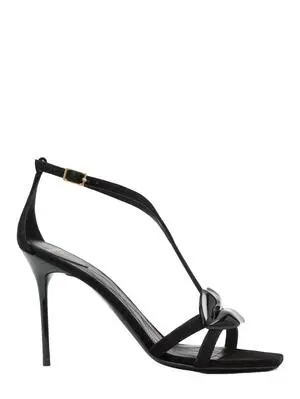 Balmain 95mm Lips Sandals Black