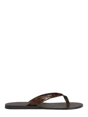 GIUSEPPE ZANOTTI Philemon Leather Sandals - Brown