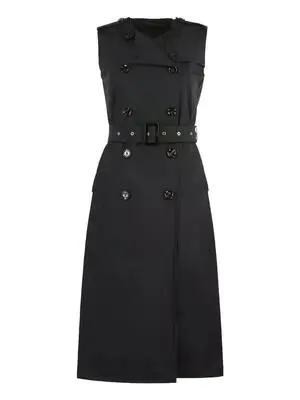 MOORER Aurelia Trench Coat - Black