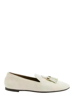 GIUSEPPE ZANOTTI Woven Leather Loafers - White