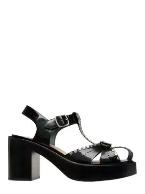 Bally 85mm Peggy Cut-out Sandals - Black