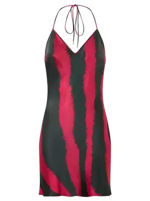 Roberto Cavalli Striped Dress - Black