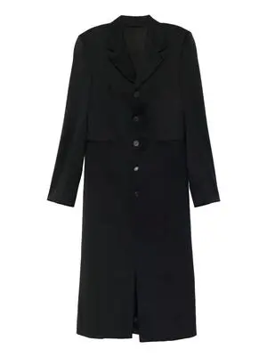 Balenciaga Single-breasted Coat - Black