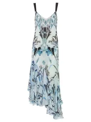 TEMPERLEY LONDON Alani Ruffle Dress - Blue