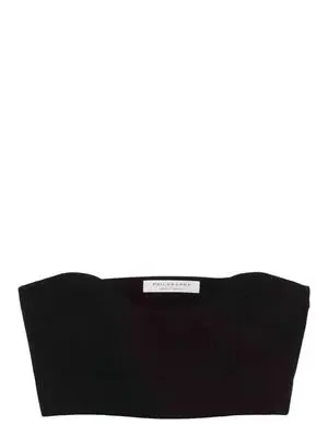 Philosophy Di Lorenzo Serafini Voile Crop Top - Black